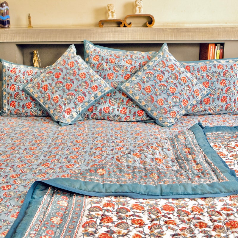 Block Print Bed Sheet - Etsy
