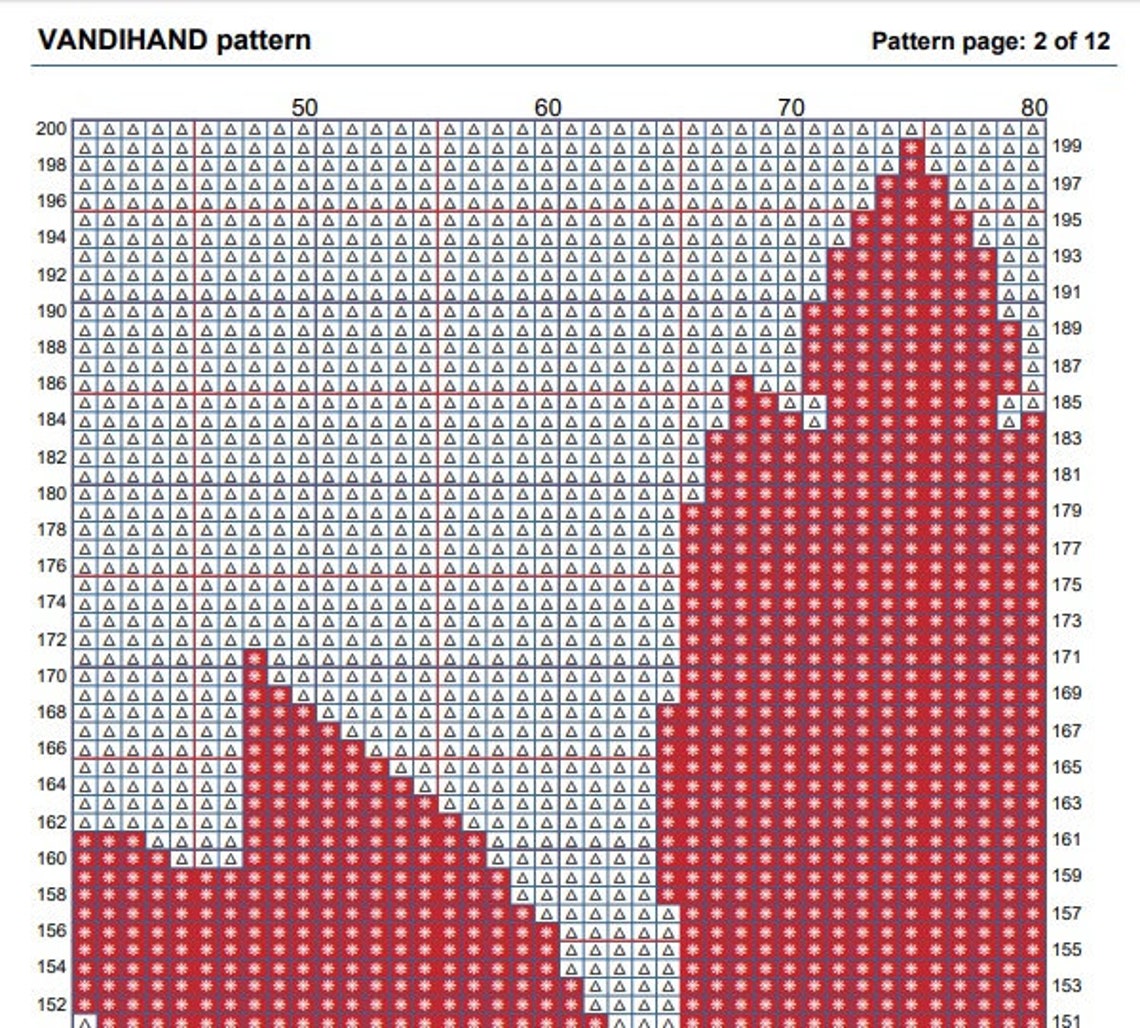 Gothic Lily Crochet Afghan Pattern Graph - Etsy