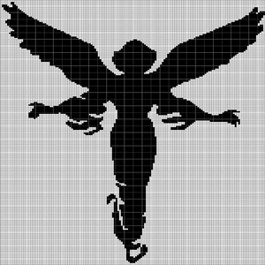 Angel 2 Crochet Afghan Pattern Graph - Etsy