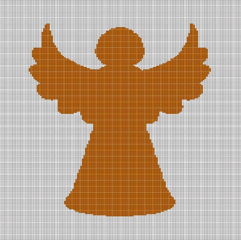 Christmas Angel Crochet Afghan Pattern Graph - Etsy