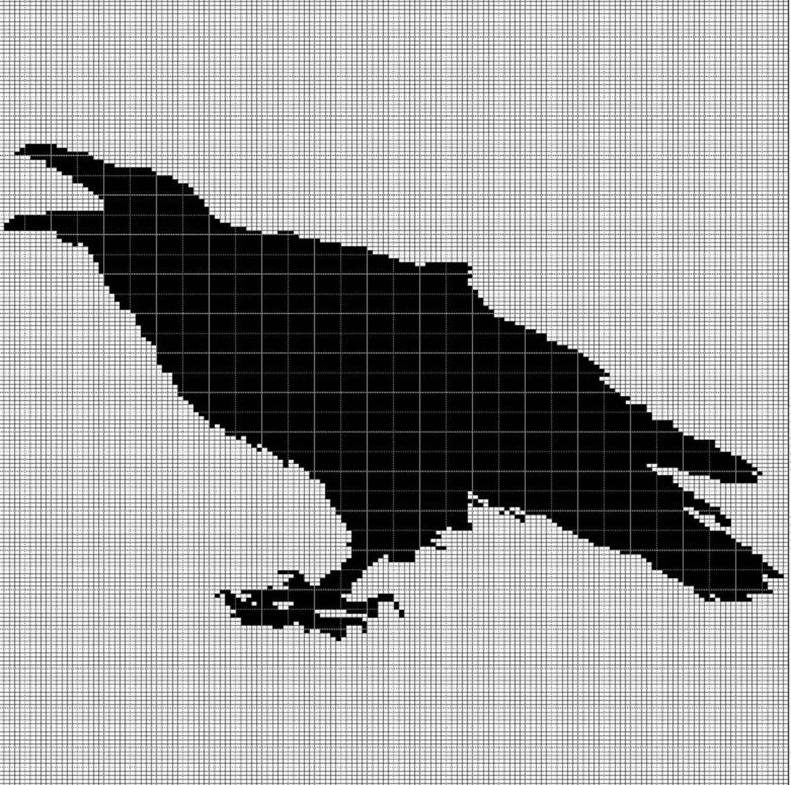 Raven 3 Crochet Afghan Pattern Graph - Etsy