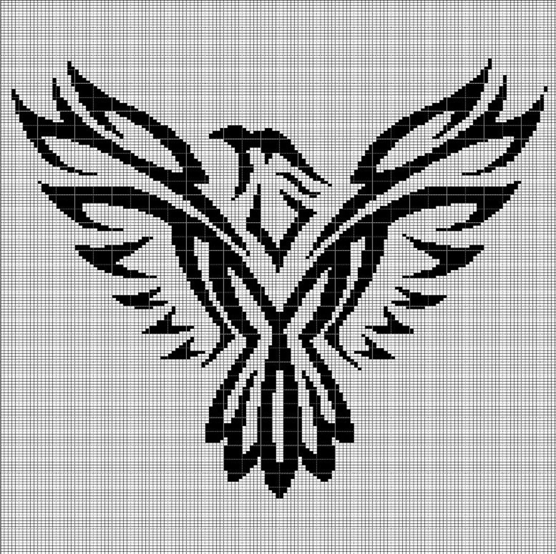 Tribal Eagle Crochet Afghan Pattern Graph - Etsy