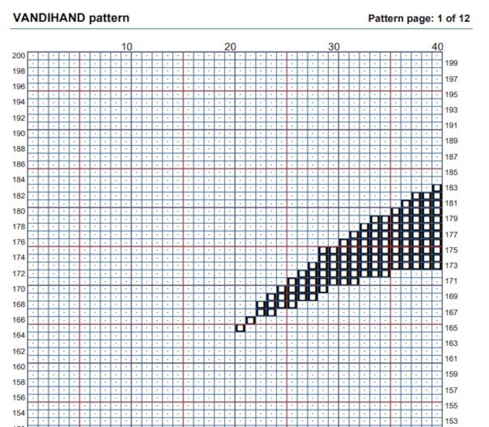 Maori Moon Crochet Afghan Pattern Graph - Etsy