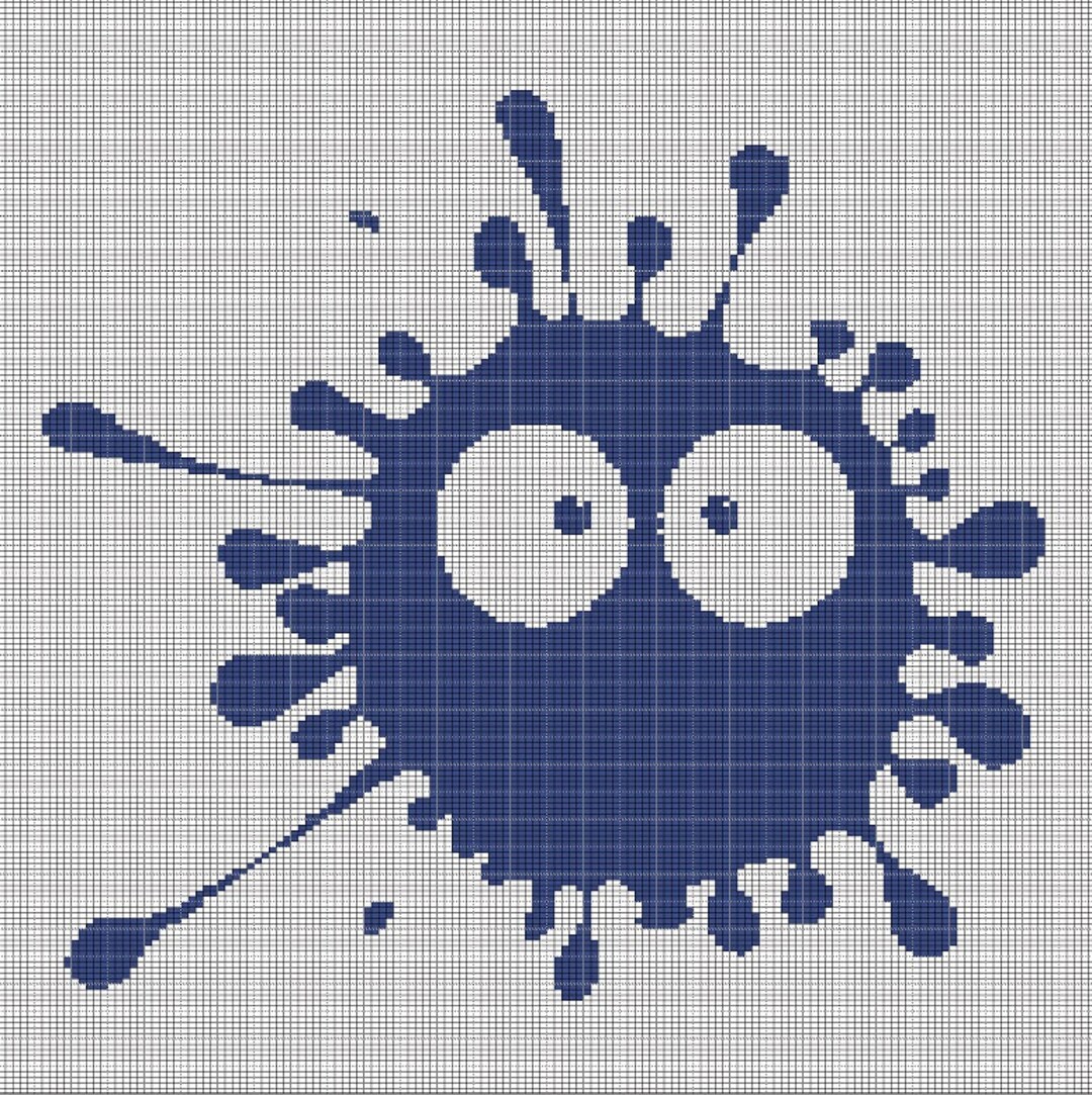 Splotch Crochet Afghan Pattern Graph - Etsy