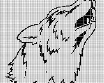 Wolf Head Crochet Afghan Pattern Graph | Etsy