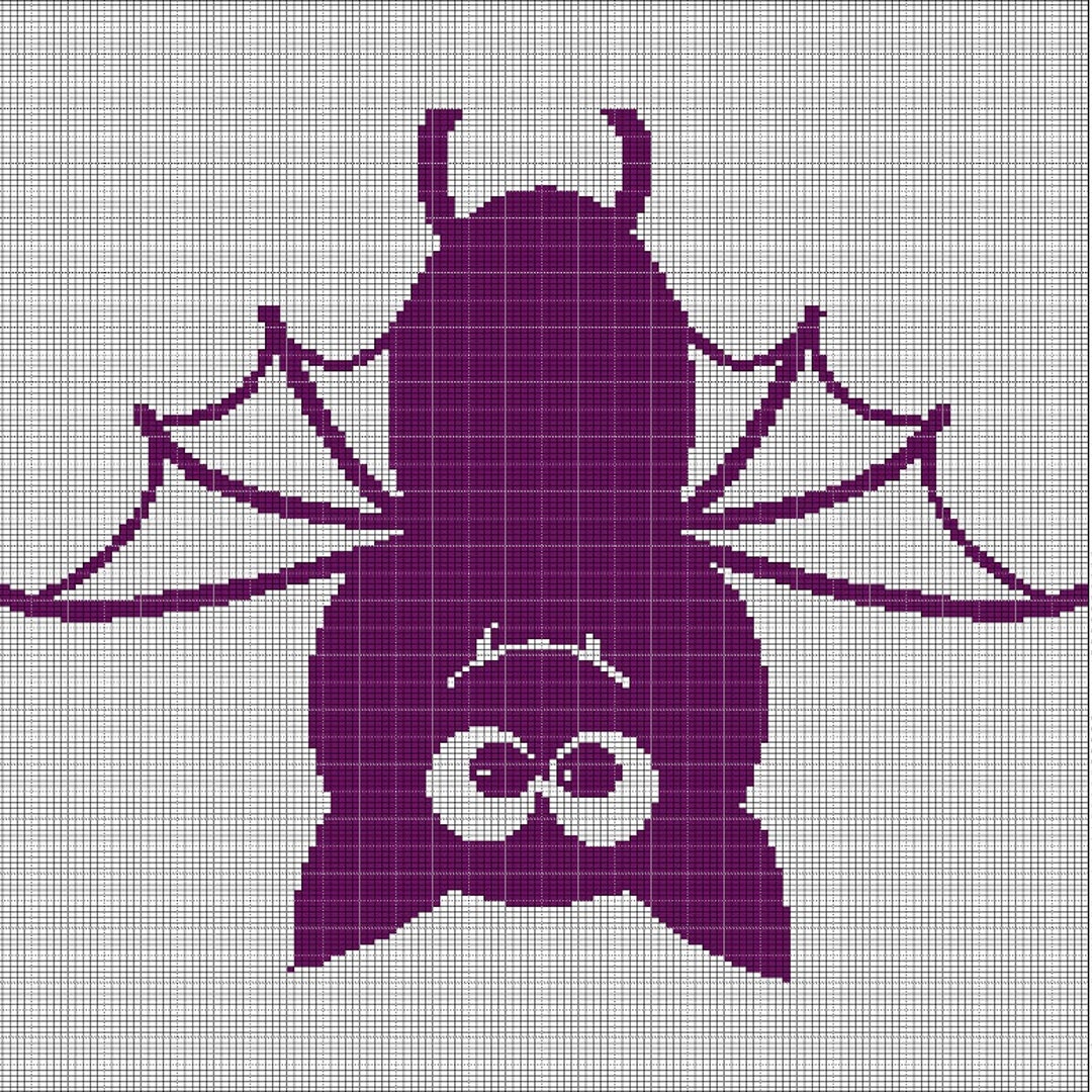 Little Bat Crochet Afghan Pattern Graph - Etsy