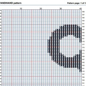 Fish on Crochet Afghan Pattern Graph - Etsy
