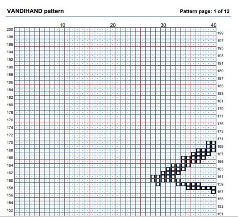 Fishing Crochet Afghan Pattern Graph | Etsy