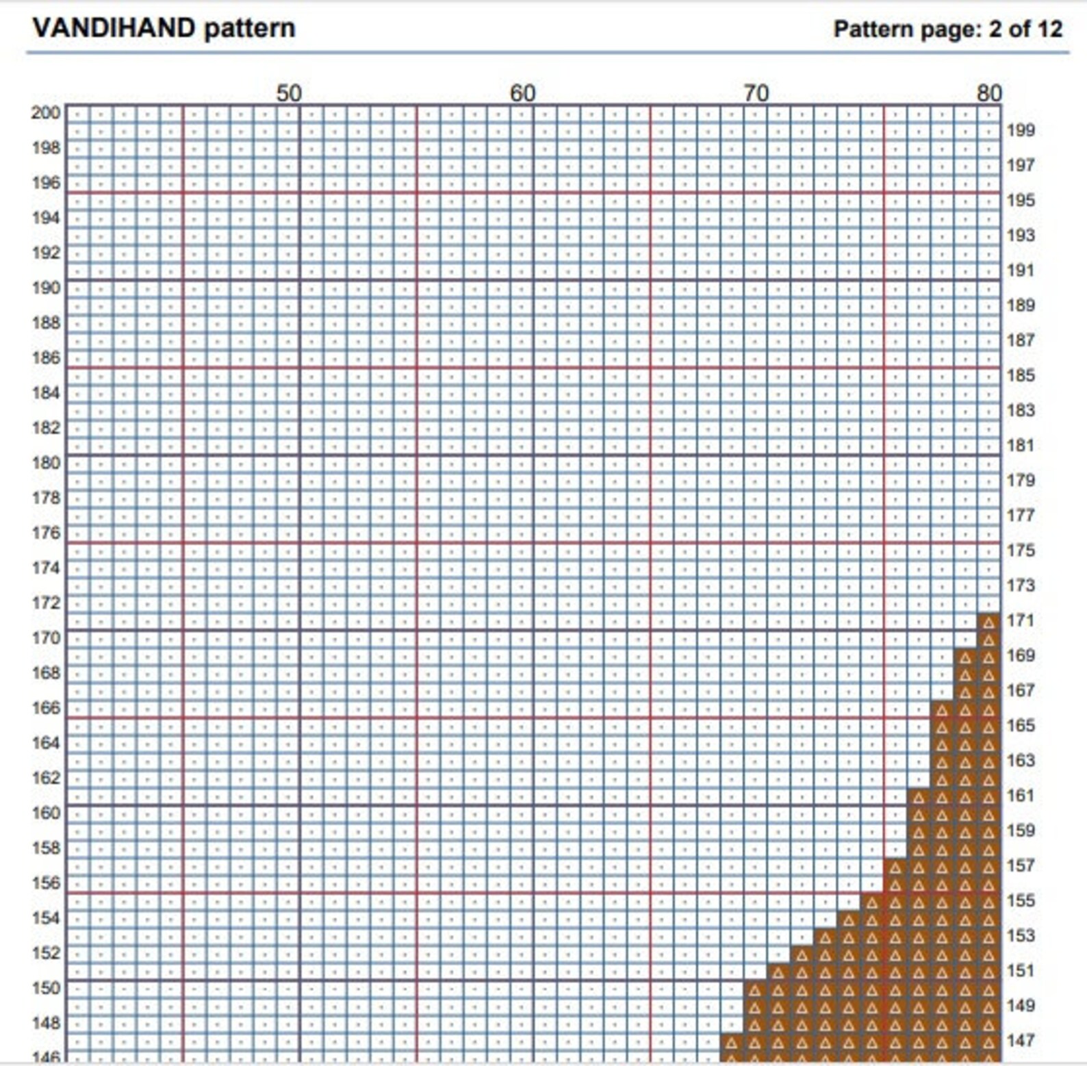 Little Dog 2 Crochet Afghan Pattern Graph - Etsy