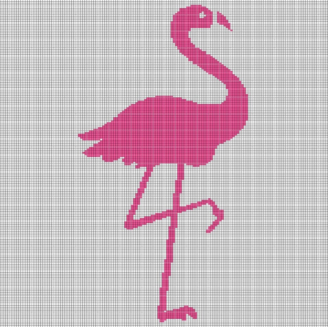 Flamingo 2 Crochet Afghan Pattern Graph - Etsy