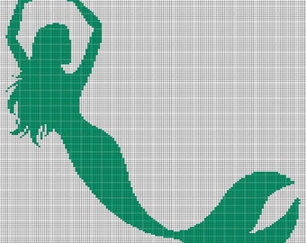 Mermaid 8 Crochet Afghan Pattern Graph | Etsy