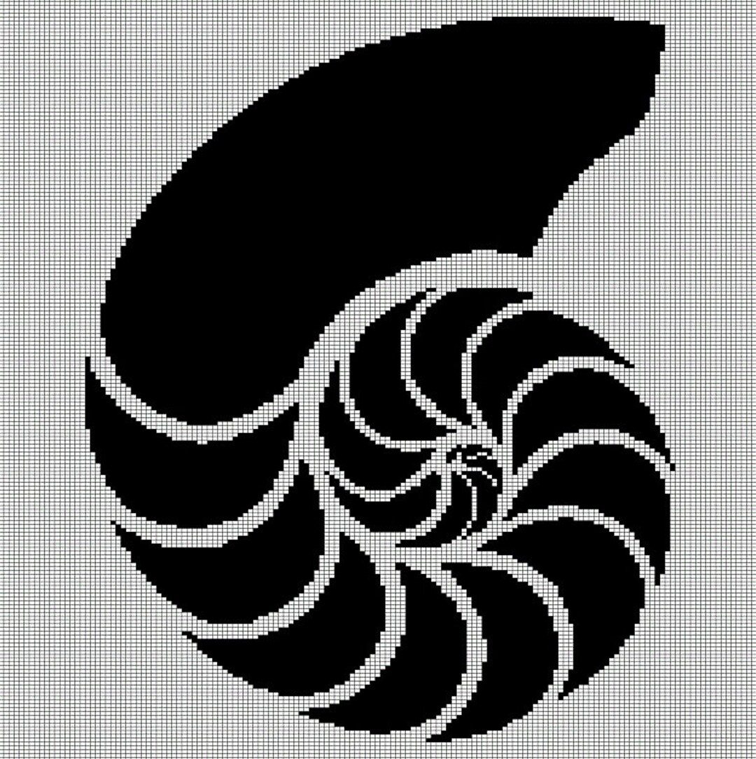 Sea Snail Crochet Afghan Pattern Graph - Etsy