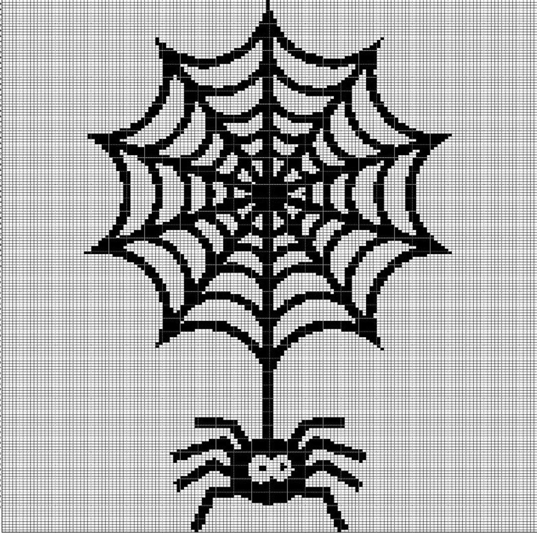 Spider Web Crochet Afghan Pattern Graph - Etsy