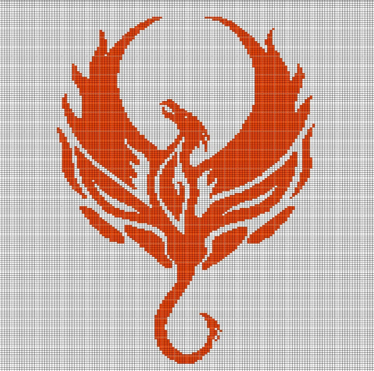 Phoenix 5 Crochet Afghan Pattern Graph | Etsy