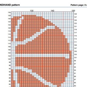 Basketball Heartbeat Crochet Afghan Pattern Graph - Etsy