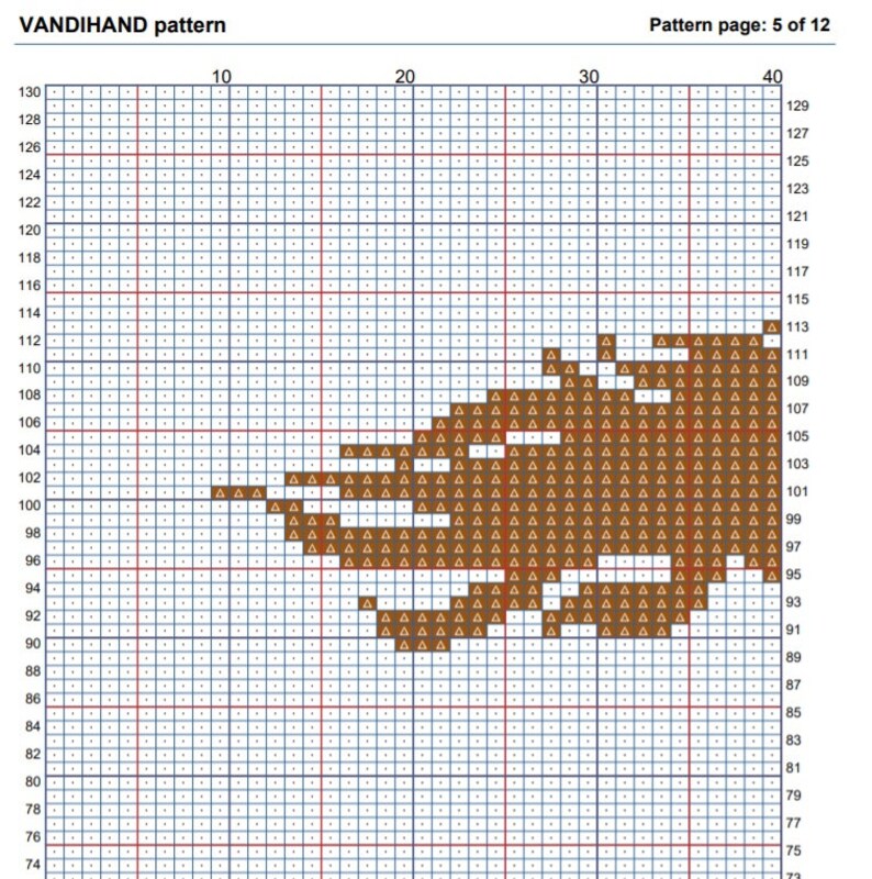 Running Horse 5 Crochet Afghan Pattern Graph - Etsy