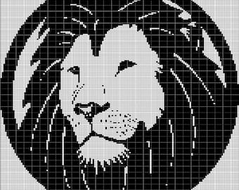 Lion Head 16 Crochet Afghan Pattern Graph - Etsy