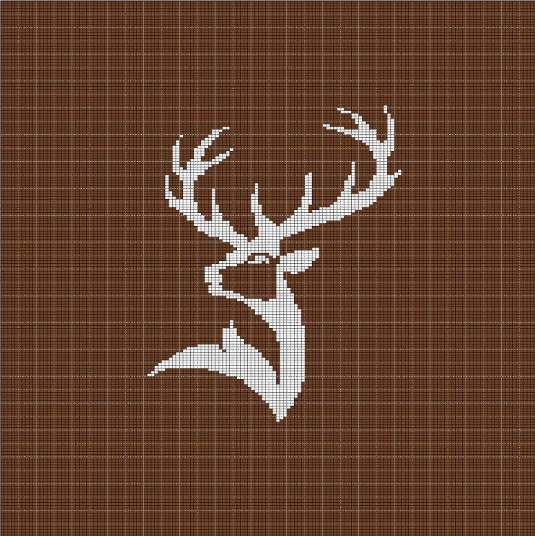 Deer 4 Crochet Afghan Pattern Graph - Etsy