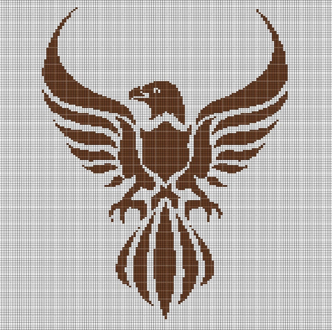 Eagle 2 Crochet Afghan Pattern Graph - Etsy