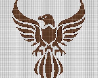 Eagle 2 Crochet Afghan Pattern Graph - Etsy