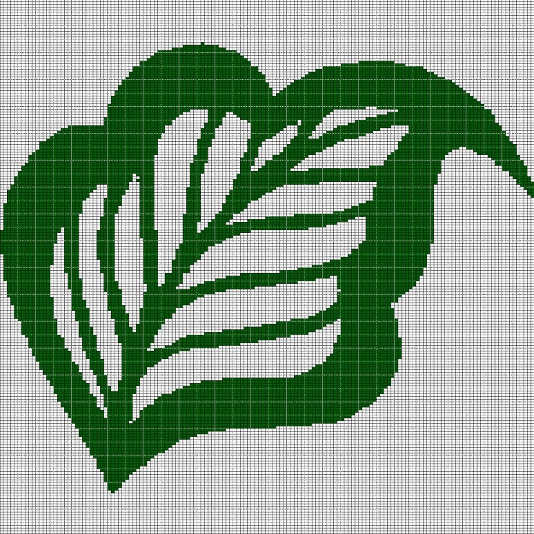 Leaf 2 Crochet Afghan Pattern Graph - Etsy