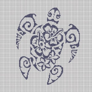 Art Turtle Crochet Afghan Pattern Graph - Etsy