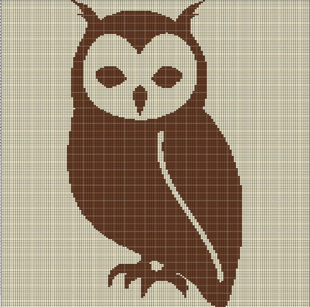 Brown Owl 3 Crochet Afghan Pattern Graph - Etsy