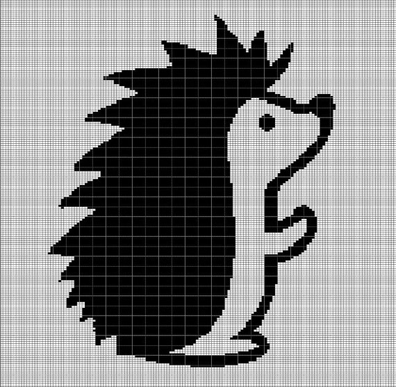 Hedgehog 3 Crochet Afghan Pattern Graph - Etsy