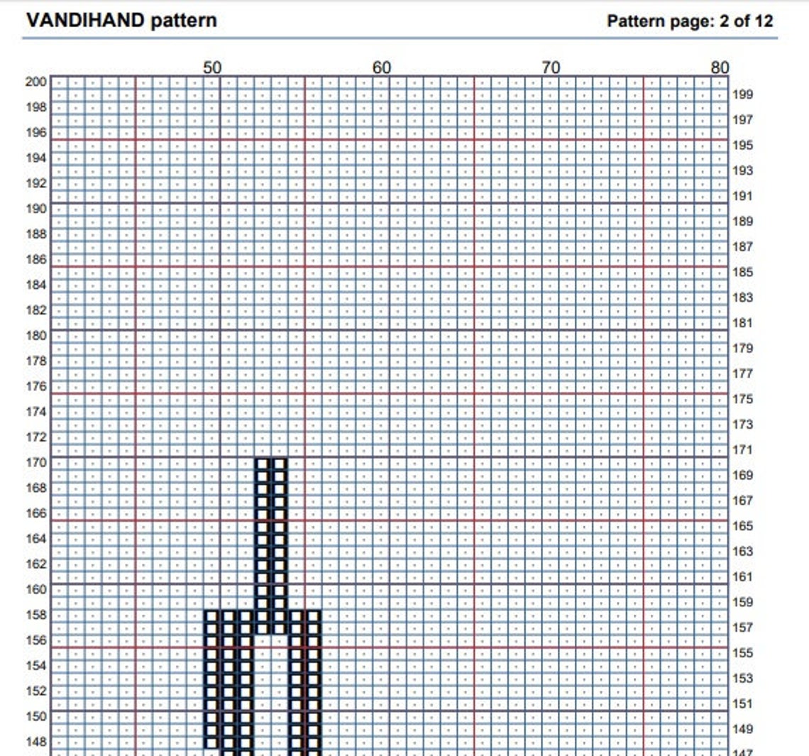 Tractor Crochet Afghan Pattern Graph - Etsy
