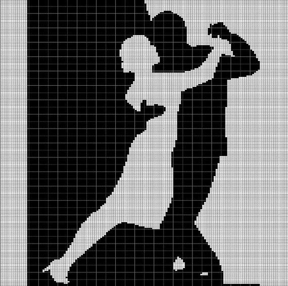 Dance 2 Crochet Afghan Pattern Graph | Etsy