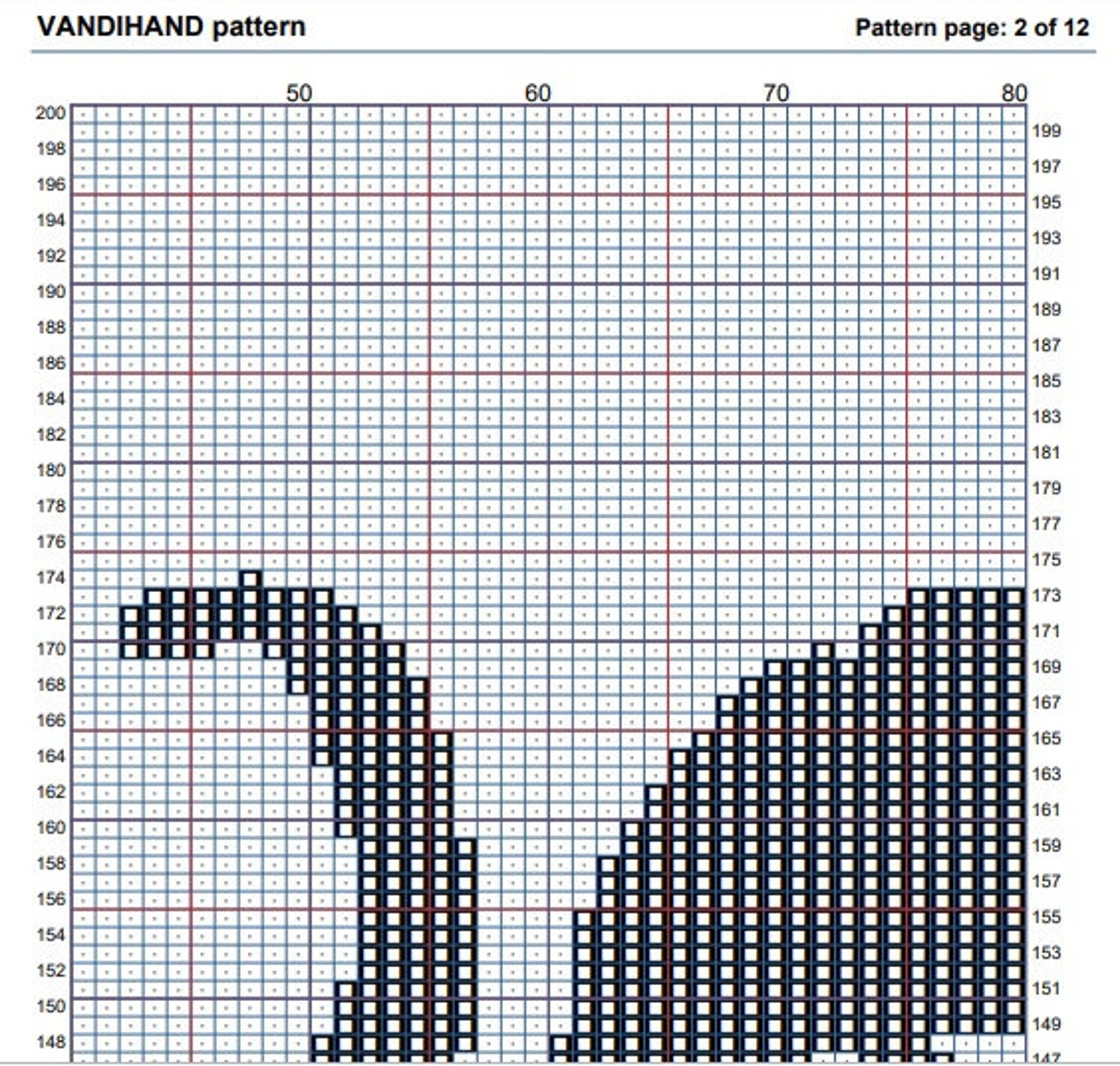 Pirate Octopus Crochet Afghan Pattern Graph - Etsy