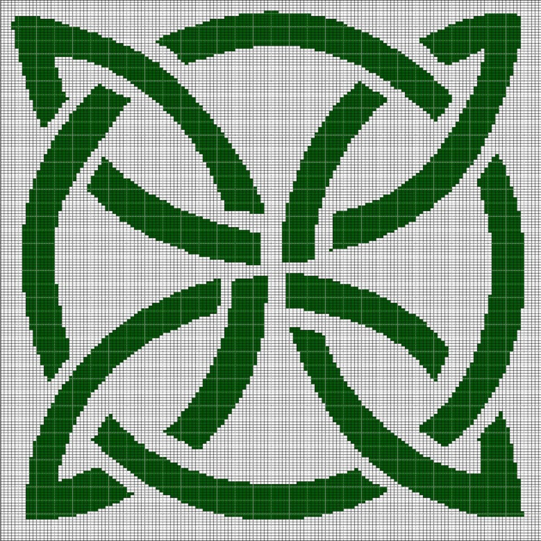 Celtic Knot 3 Crochet Afghan Pattern Graph - Etsy