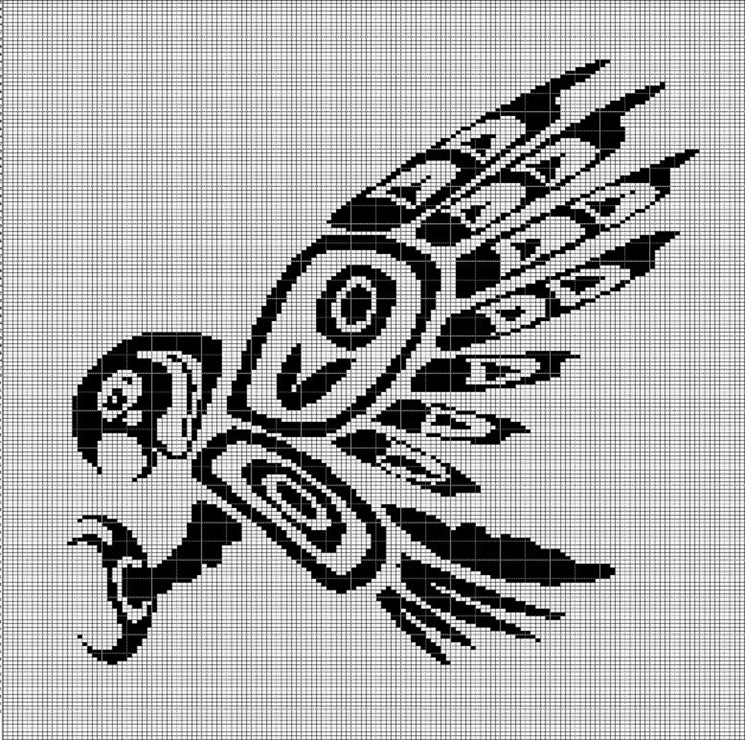 Aztec Bird 2 Crochet Afghan Pattern Graph - Etsy