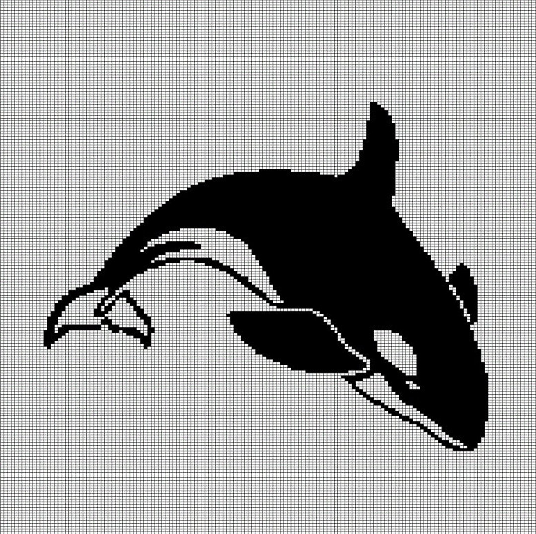 Orca Crochet Afghan Pattern Graph - Etsy