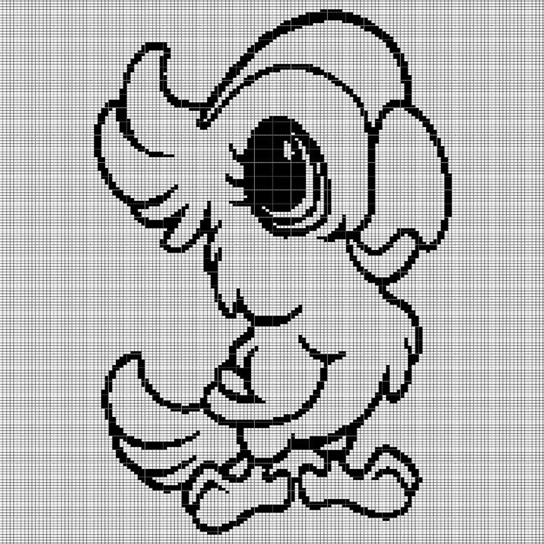 Little Parrot Crochet Afghan Pattern Graph - Etsy