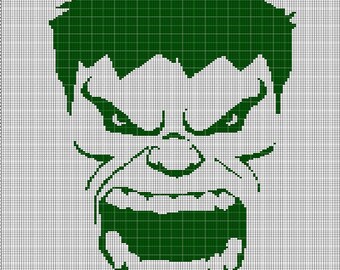 Lion Head 4 Crochet Afghan Pattern Graph | Etsy