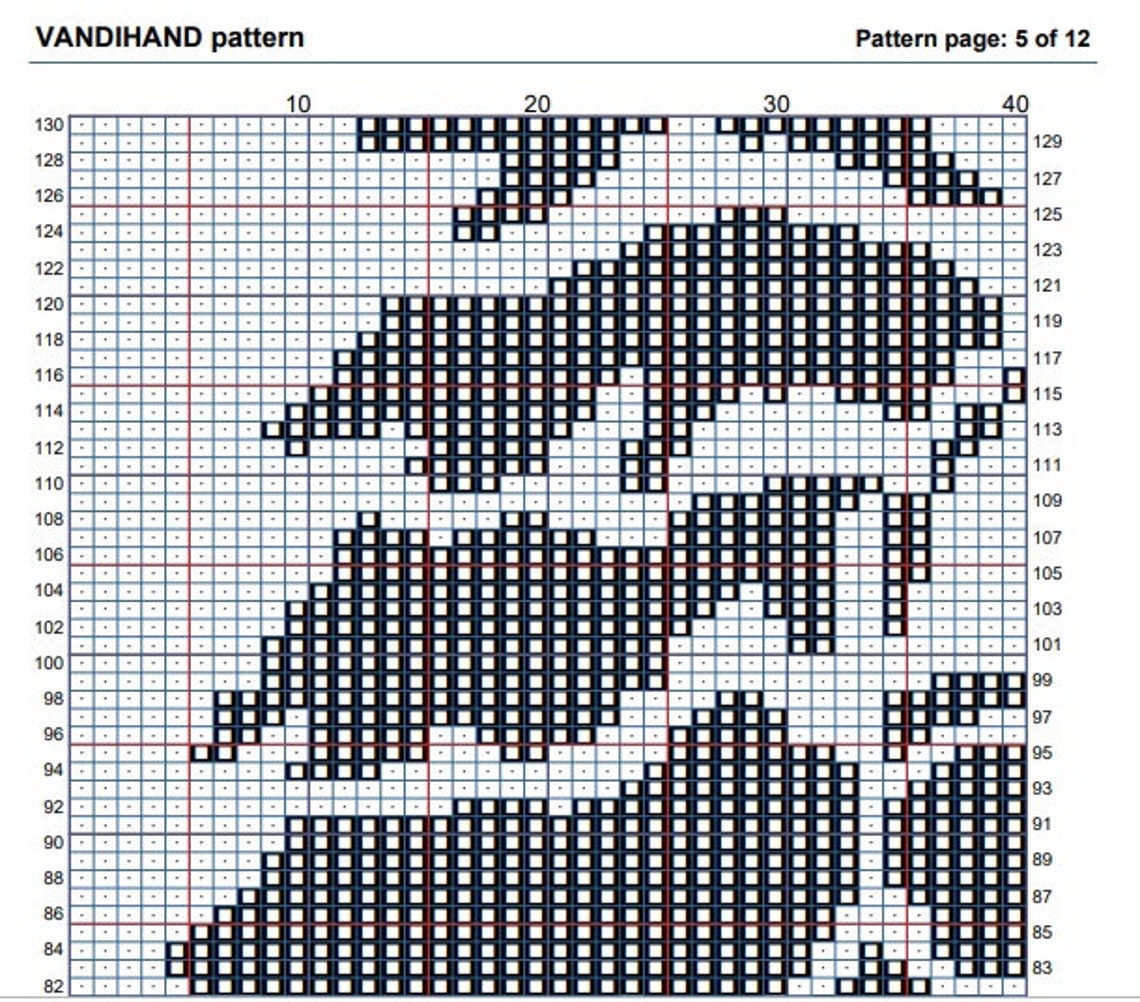Snow Love Crochet Afghan Pattern Graph - Etsy
