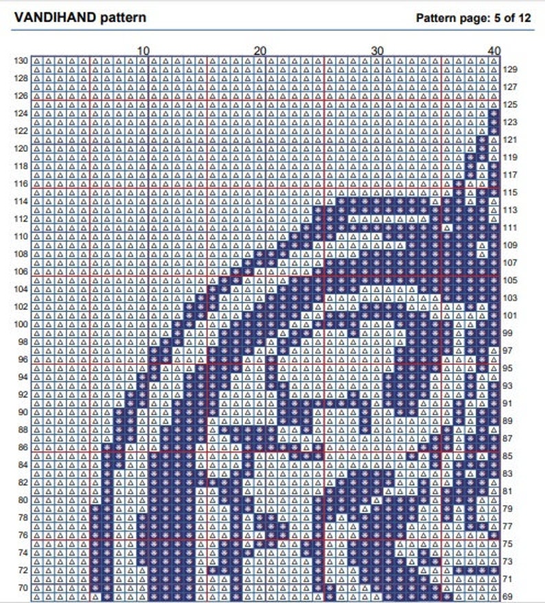 Motor Crochet Afghan Pattern Graph - Etsy