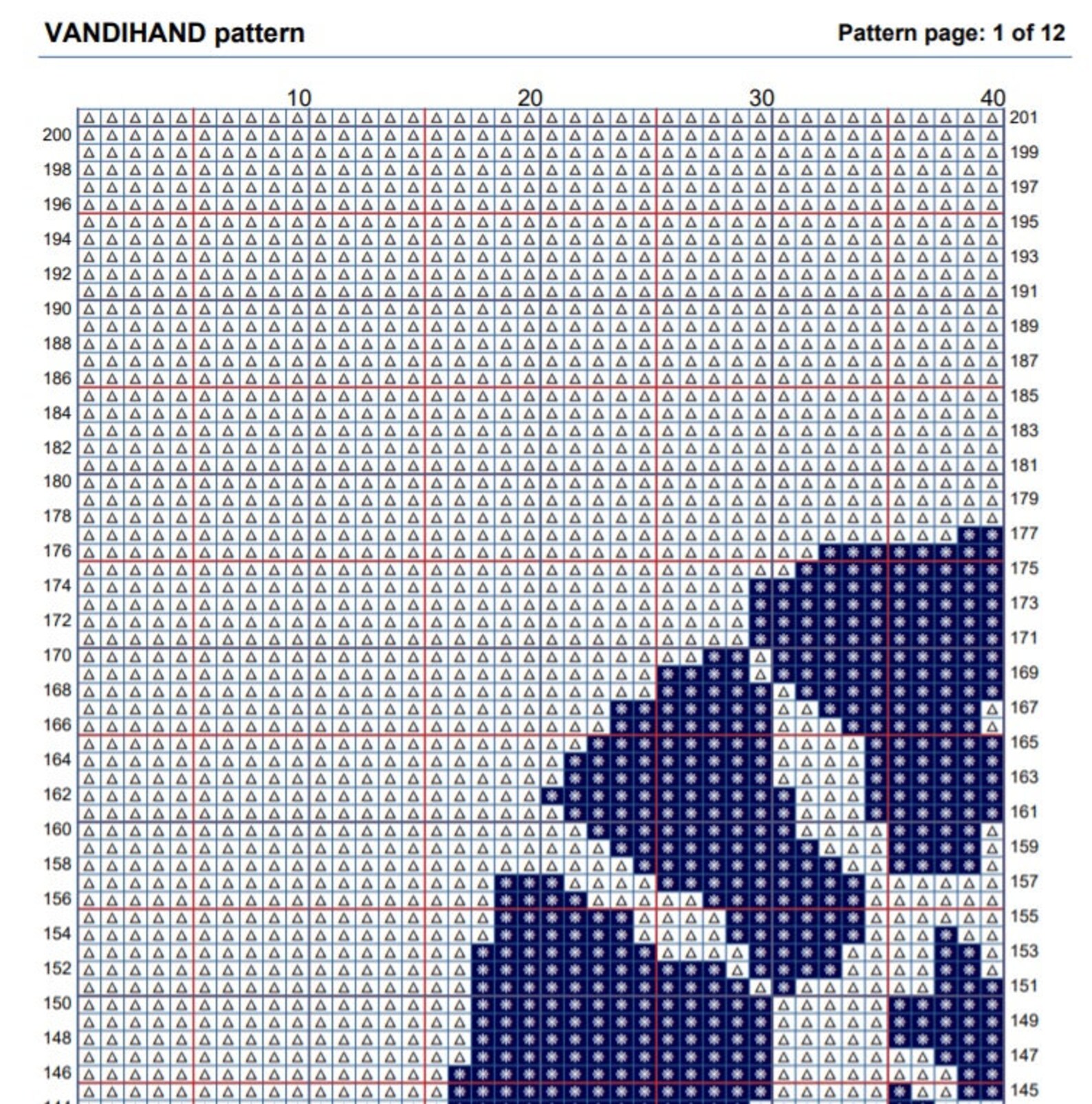 Marines Crochet Afghan Pattern Graph | Etsy