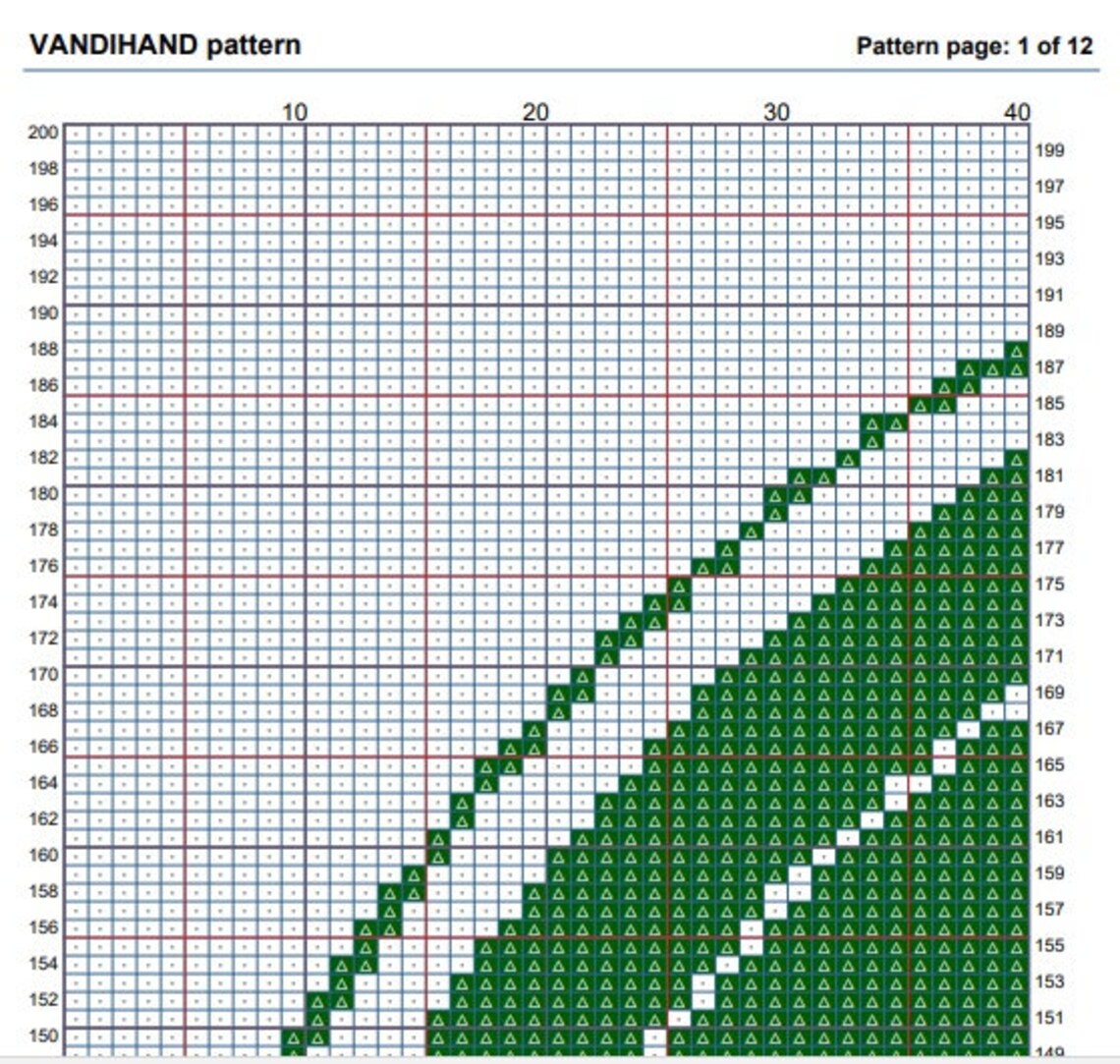 Dragon Crochet Afghan Pattern Graph | Etsy