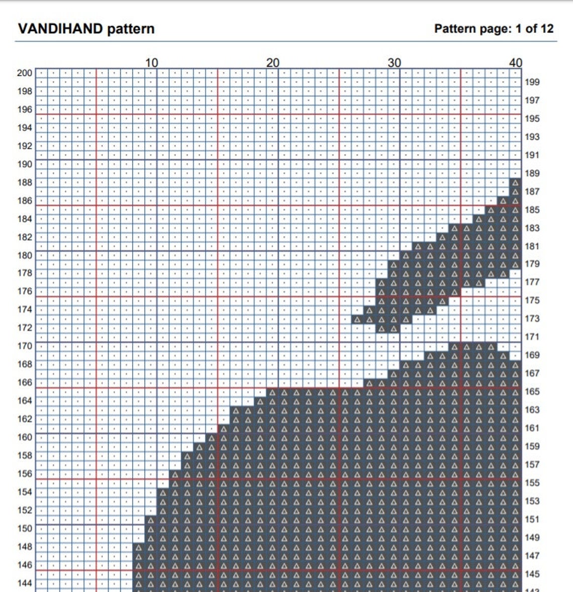 Elephant 4 Crochet Afghan Pattern Graph - Etsy