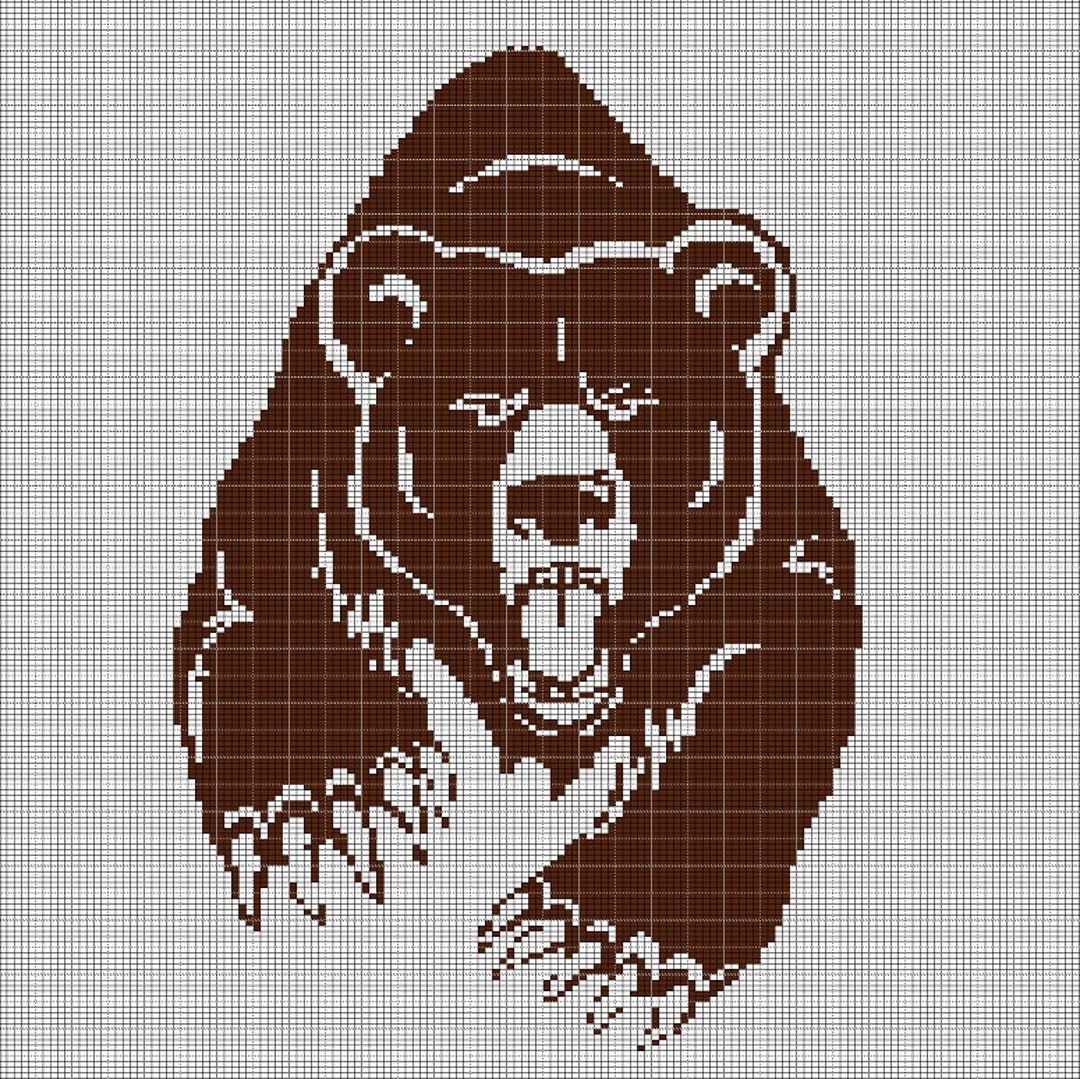 Big Bear 3 Crochet Afghan Pattern Graph - Etsy