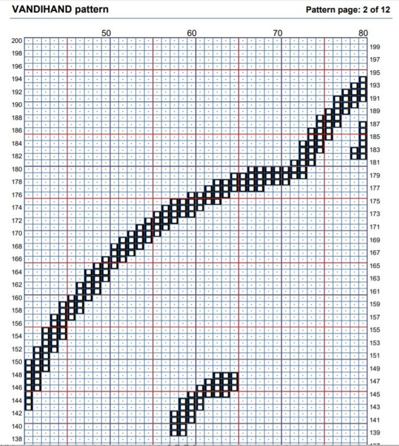 Little Elephant Crochet Afghan Pattern Graph | Etsy