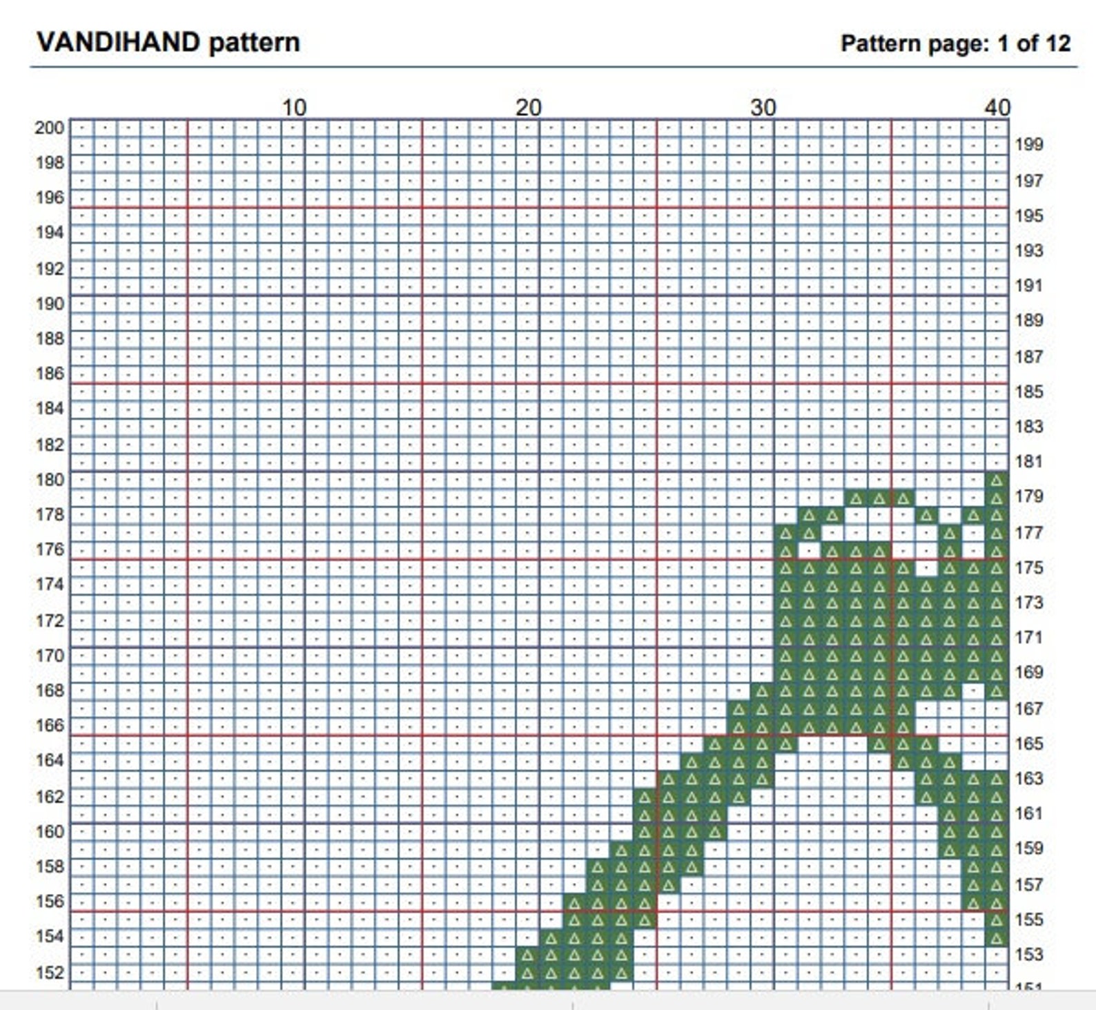 Green Frog Crochet Afghan Pattern Graph - Etsy