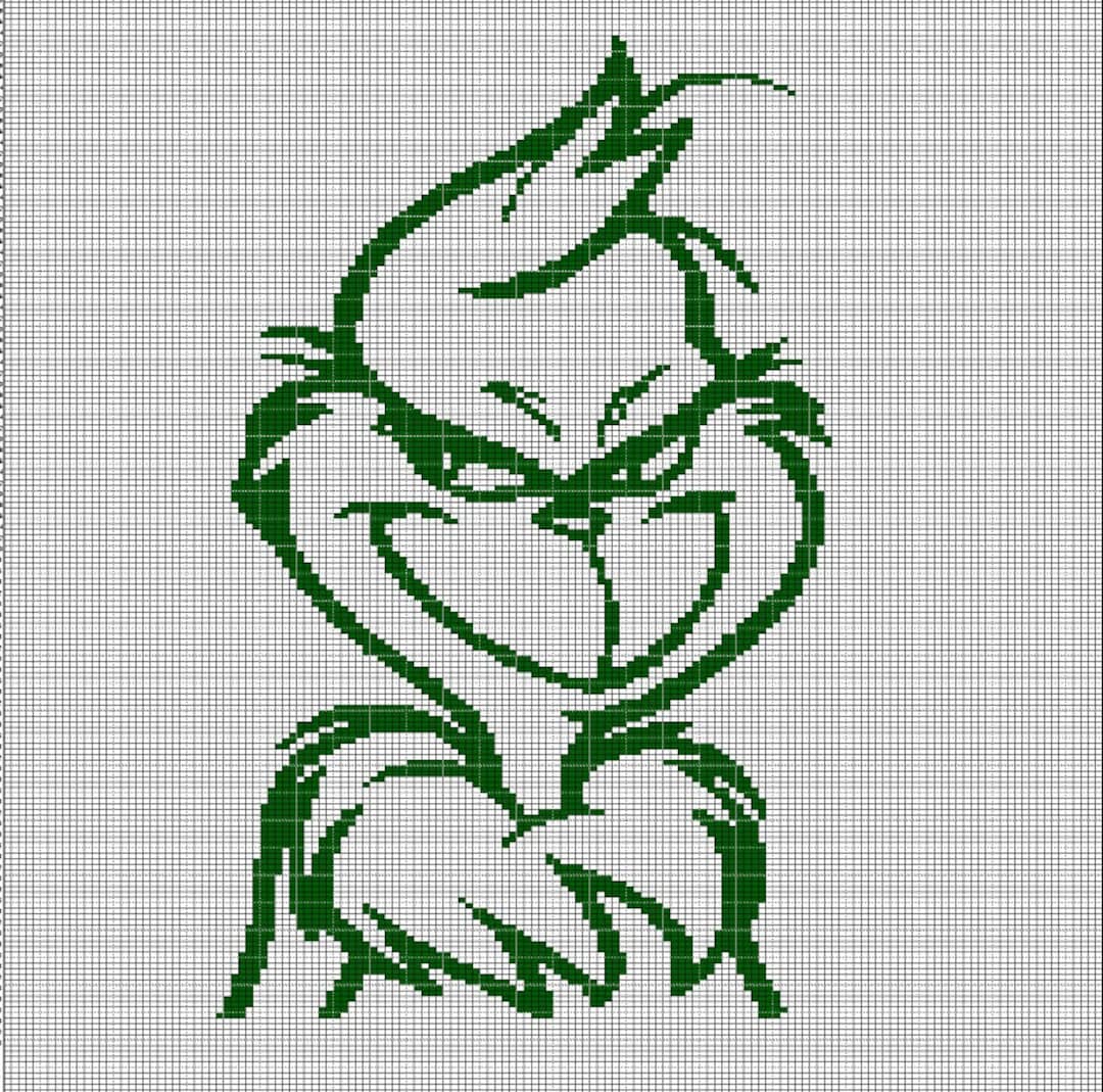 The Grinch Crochet Afghan Pattern Graph - Etsy