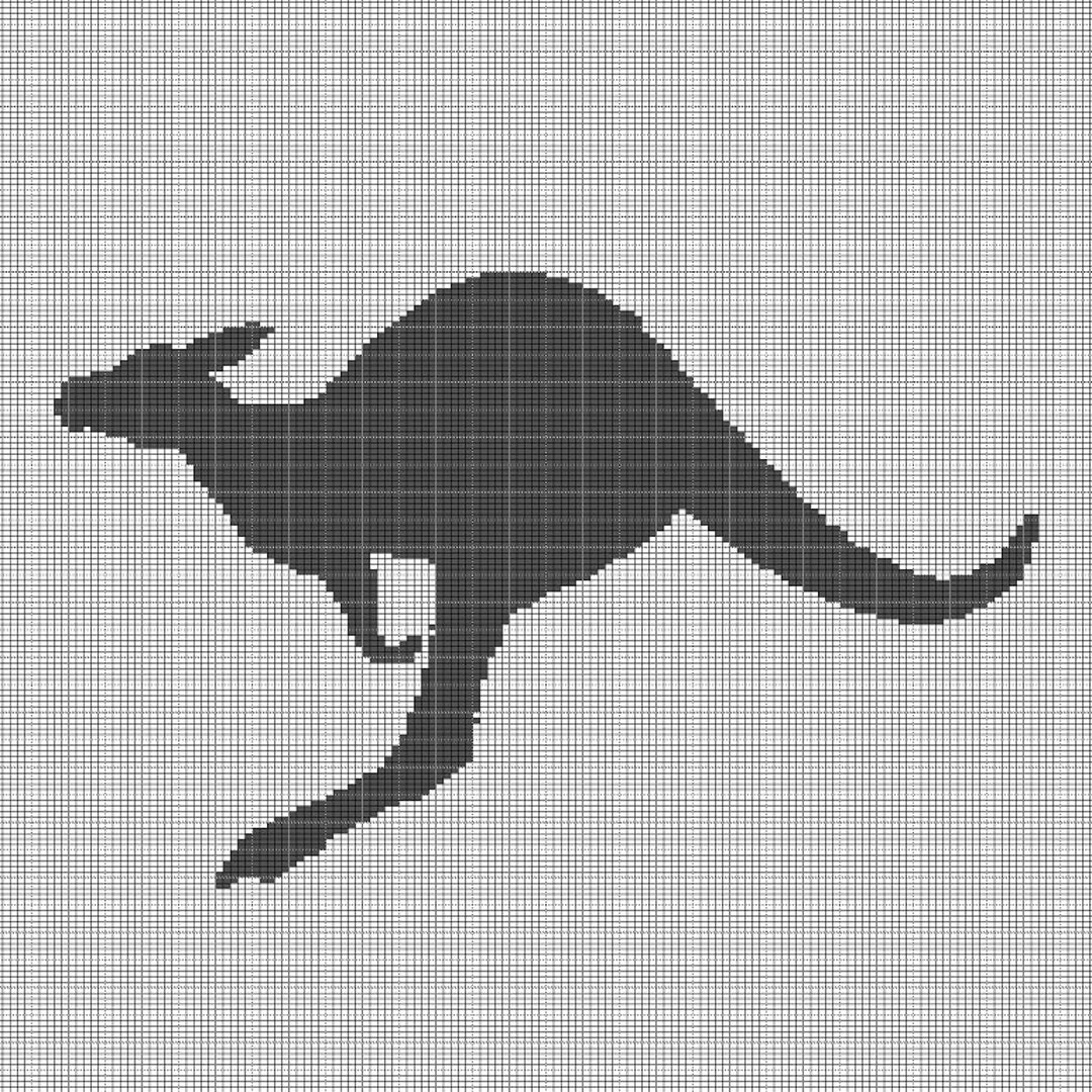 Kangaroo Crochet Afghan Pattern Graph - Etsy