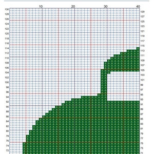 Tractor 4 Crochet Afghan Pattern Graph - Etsy