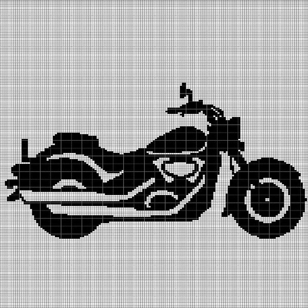 Harley Davidson Knitting Pattern - Etsy
