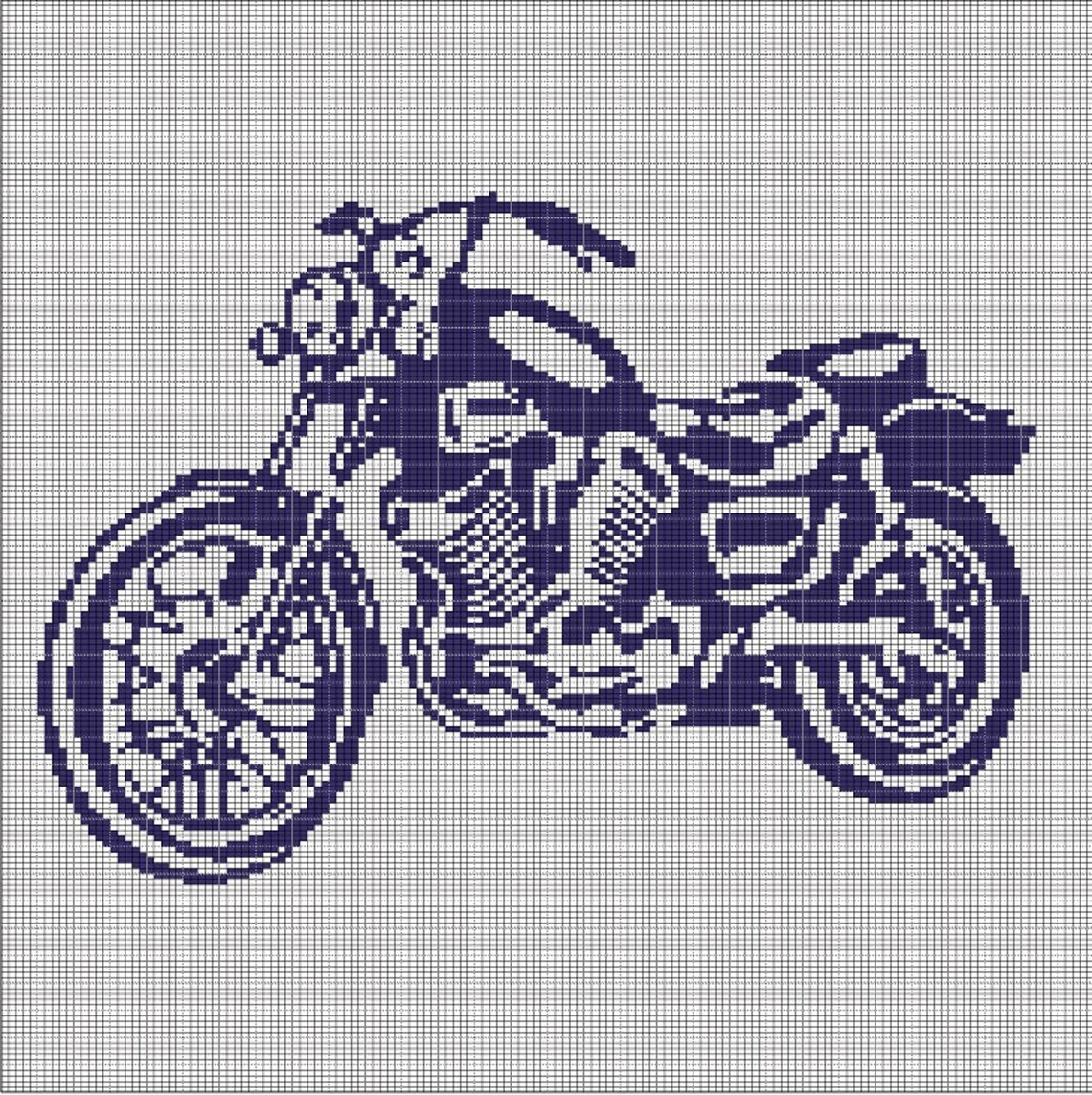 Motor Crochet Afghan Pattern Graph | Etsy