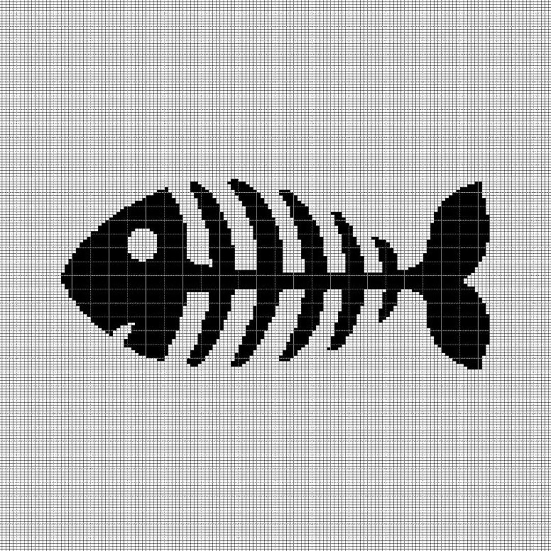 Fishbone Crochet Afghan Pattern Graph - Etsy